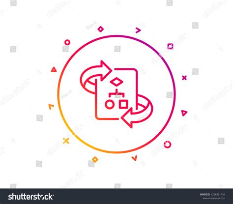 Technical Algorithm Line Icon Project Documentation Stock Vector Royalty Free 1236861436
