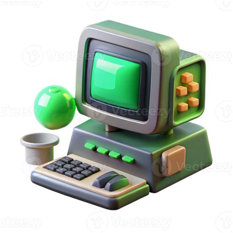 Wonderful Abstract A Vintage Computer Monitor Displaying C Original