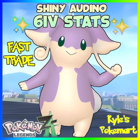 Shiny 6iv Audino Evd Pokemon Legends Z A Pokemon Legends Za