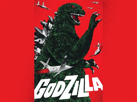 Vintage Godzilla Movie Poster