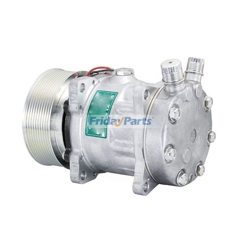 12v 10pk 125mm Sanden Sd7h13 A C Compressor 7317 Cm7317 8909