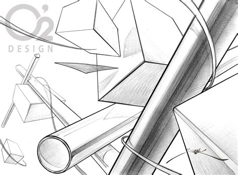 도형 육면체 기초디자인 제품 스케지 그림 디자인 스케치