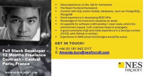 Fullstackdeveloper Aws Dotnet React Mongodb Sql Nosql Postgresql Restapis