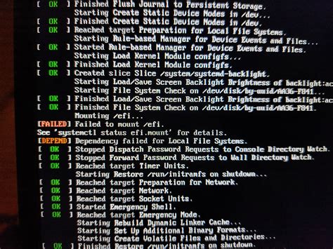 Failing To Boot After Update Can T Mount Efi Newbie Endeavouros