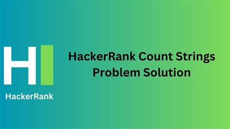 Hackerrank Count Strings Problem Solution