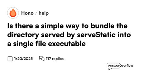 Is There A Simple Way To Bundle The Directory Served By Servestatic