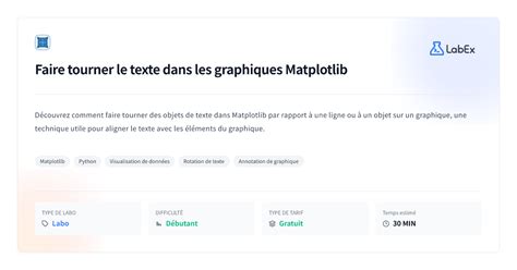 Faire Tourner Le Texte Dans Les Graphiques Matplotlib Labex