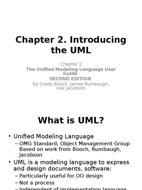 Chapter 2 Introducing The Uml The Unified Modeling Language User Guide Second Edition Pdf