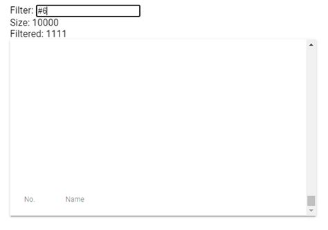 broken ui when filtering · issue 109 · diprokon ng table virtual