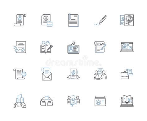product development line icons collection ideation conceptualization innovation prototyping