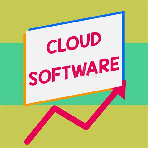 Handwriting Text Writing Cloud Software Concept Meaning Programs Used In Storing Accessing Data