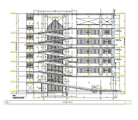G 6 Building Ramp Section Details Are Given In This Autocad Dwg 2d