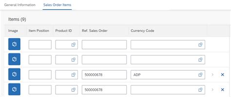 table rows sap fiori design guidelines