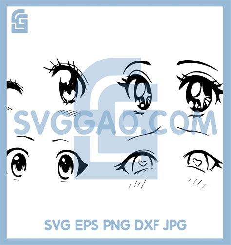 Anime Girl Eyes Super Cute Svg Anime Eyes Svg Anime Japanese Svg Svggao