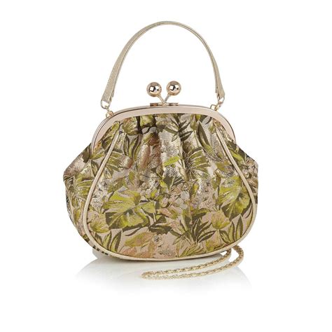 Arco Green Gold Pouch Bag Matches Eliza Shoe By Ruby Shoo Belle Divino