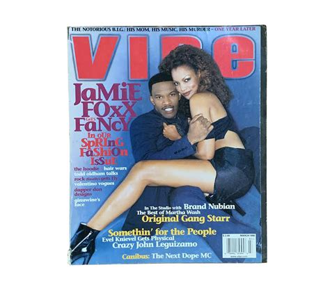 Vintage Vibe Magazine Jamie Foxx And Fancy March 1998 Cover Issue — Rootsbk