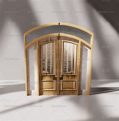 Blender木门模型97 Blender布的