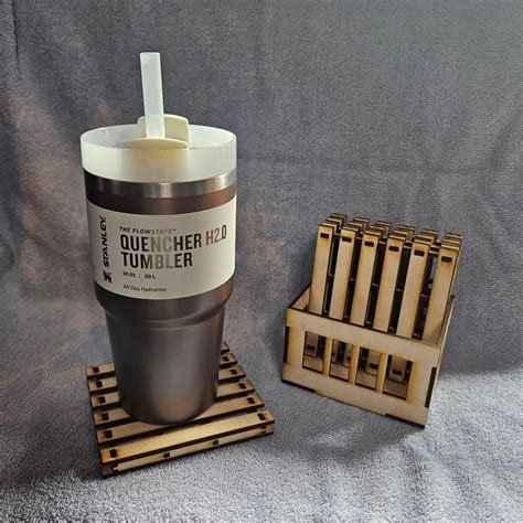 Pallet Coasters With Box Set Of 4 Glowforge Shop