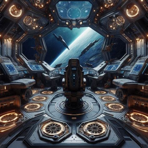 Control Table Of A Spacecraft Premium Ai Generated Image