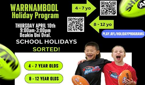 Nab Afl Auskick Superkick Warrnambool School Holiday Program Whats