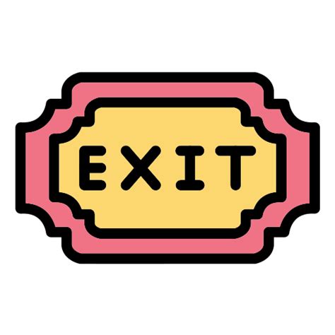 Exit Generic Outline Color Icon