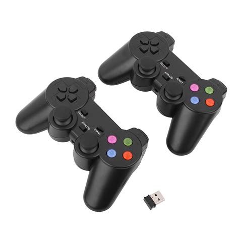2x 2 4g Usb Wireless Dual Vibration Gamepad Controller Joystick For Pc Laptop 25 07 Picclick Ca