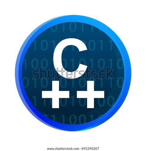 Logo C Programming Language Icon Vector 스톡 벡터로열티 프리 695290207