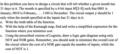 Solved In This Problem You Have To Design A Circuit That