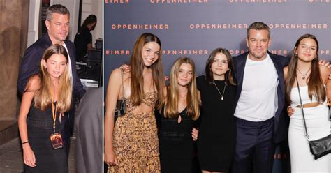 Matt Damon Attends Oppenheimer Premiere With His Daughters Metro News