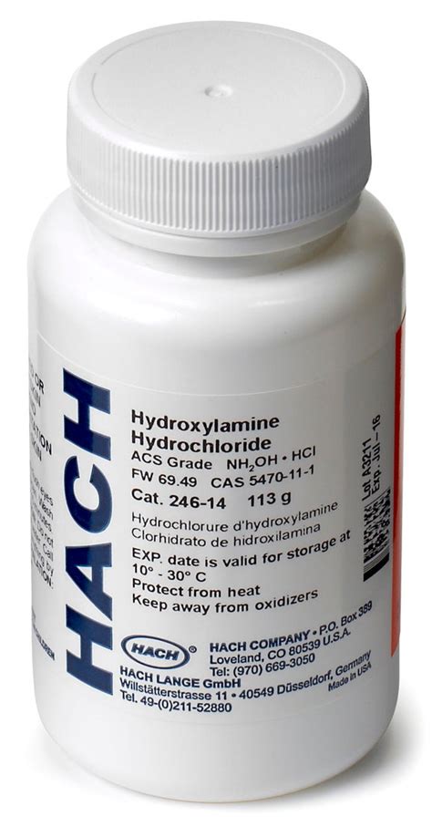Hydroxylamine Hydrochloride 113 G Hach