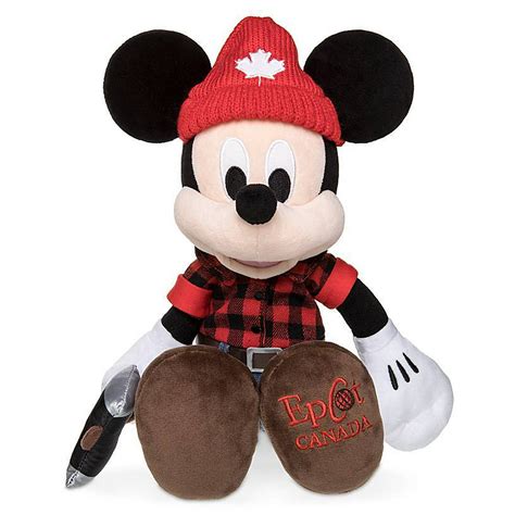 Disney Parks Epcot Canada Lumberjack Mickey Mouse Plush New With Tag