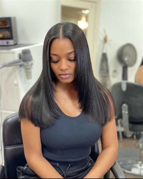 𝓅 𝒾 𝓃 𝓁𝒾𝓋𝒹𝒶𝒹𝑜𝓁𝓁🦋 Silk Press Natural Hair Long Hair Styles
