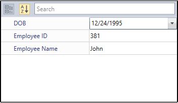 Displayname Of Property In Wpf Propertygrid Control Syncfusion