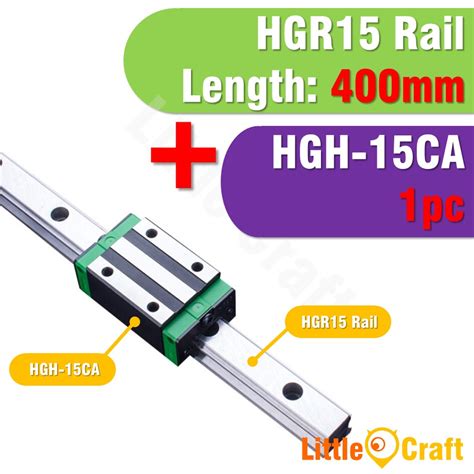 High Precision HGR15 HGH MGN9 Linear Guide Rail Linear Block 200mm 300mm 400mm 500mm 600mm CNC