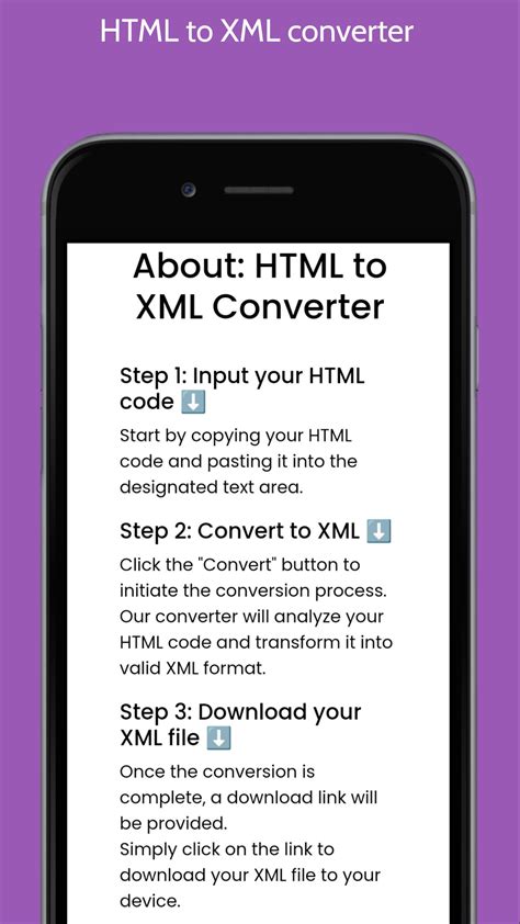 Html To Xml Converter Apk For Android Download
