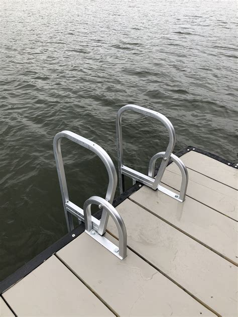 4 Step Aluminum Flip Up Ladder Floating Dock Ladder Aluminum Step Custom Stairway Ladders