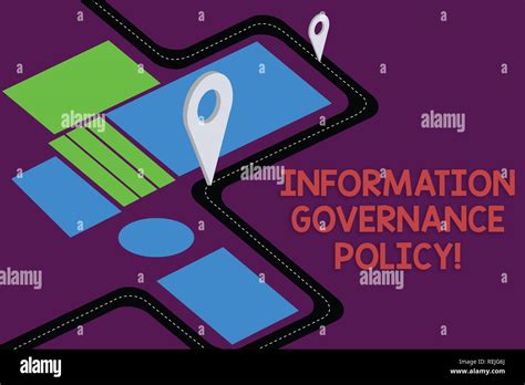 Writing Note Showing Information Governance Policy Business Photo