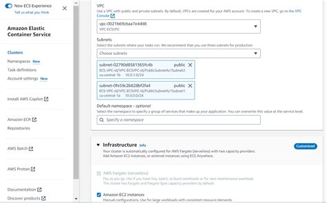 Amazon Web Services I Want To Create An Aws Ecs Cluster If I Choose