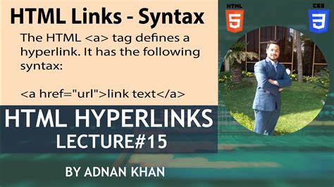 How To Create Html Hyperlink Part 2 Lec 15 Html Tutorial For