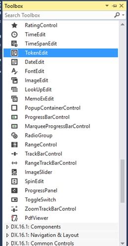 Ejemplo De Uso De Control Tokenedit De Devexpress Para Winforms