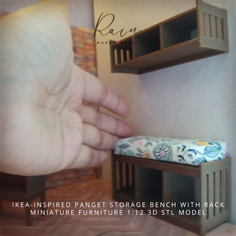 🎩 Ikea Inspired Panget Storage Bench And Panget Hat And Coat Rack Miniature Storage Miniature