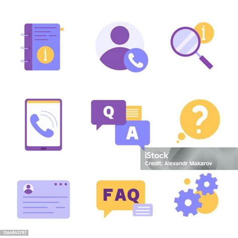 자주 묻는 질문을 읽을 수있는 아이콘 해답과 해결책을 찾는다 사용자 설명서 가이드 북 양식 질문 및 답변 지원 서비스 도움말 채팅을 위한 요소 집합입니다 벡터 플랫 컬러