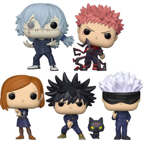 Jujutsu Kaisen The Sorcerers Curse Funko Pop Vinyl Bundle Set Of 5