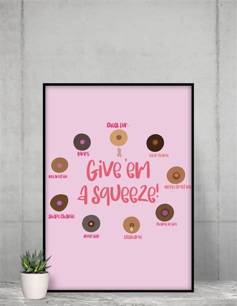 Buddy Check Self Check Breast Cancer Awareness Png Image Etsy