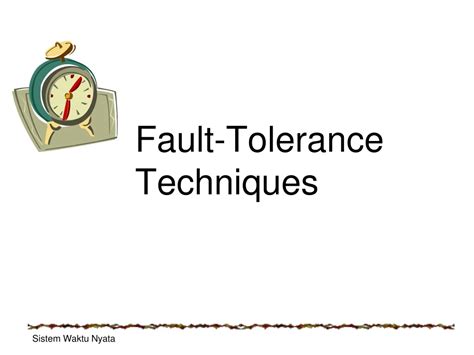 PPT Fault Tolerance Techniques PowerPoint Presentation Free Download ID 9206111