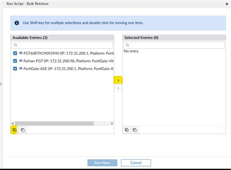 Technical Tip How To Do Bulk Retrieve Config In F Fortinet Community