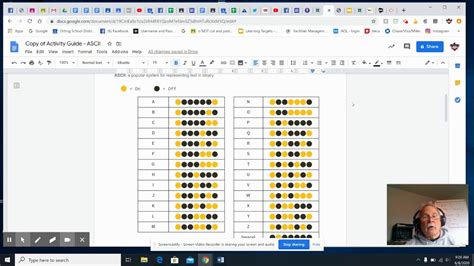 Unit 5 Lesson 3 Ascii And Binary Representation Youtube