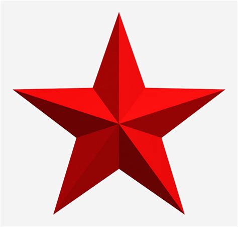 红色五角星免扣素材