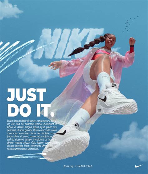 Just Do It Shoes Nike Ad Poster Just Be You Campaign Shoe Advertising