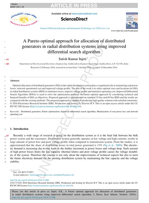 Pdf A Pareto Optimal Approach For Allocation Of Distributed